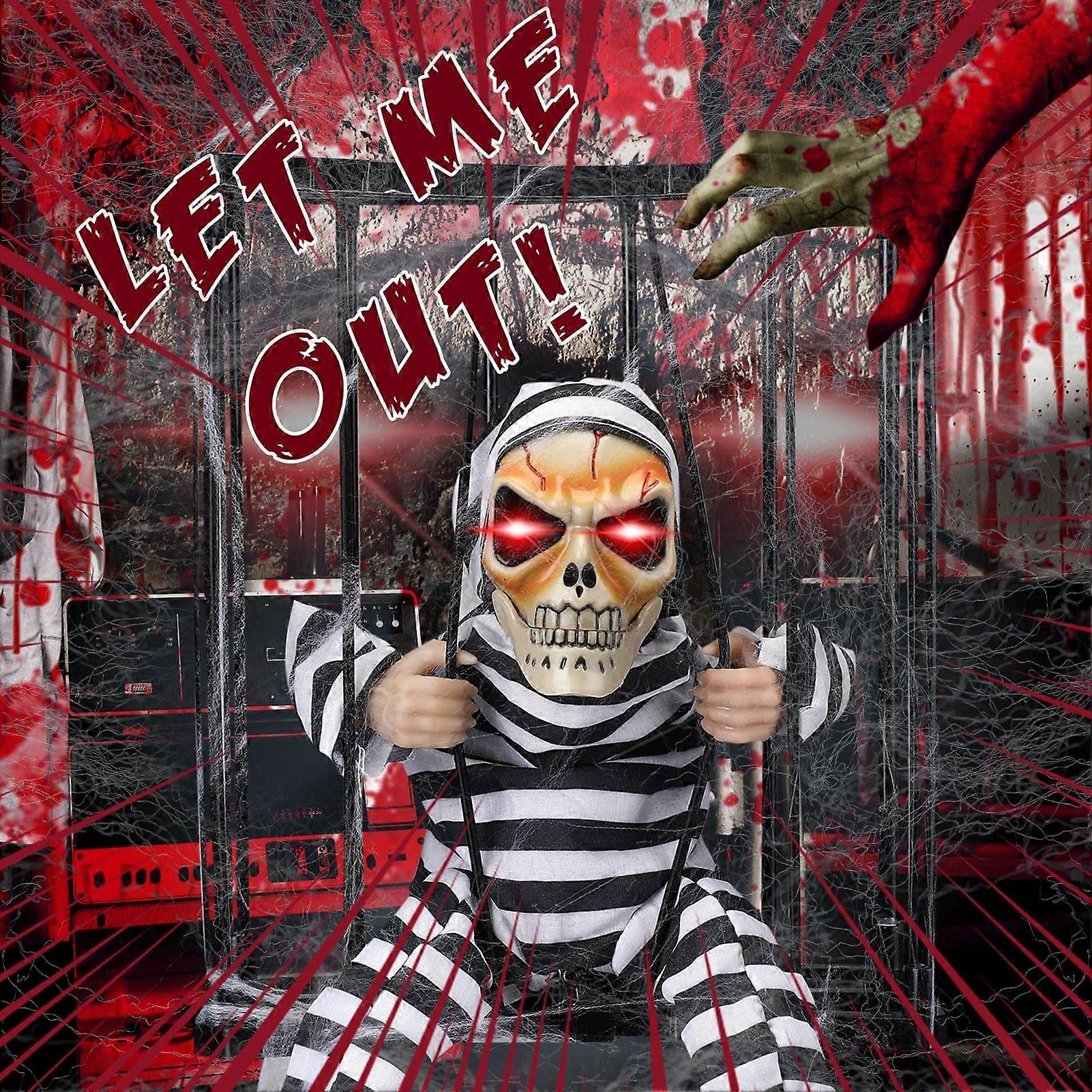 Halloween Scary Toys,Halloween Decor Prop with Motion Sensor,Hanging ...