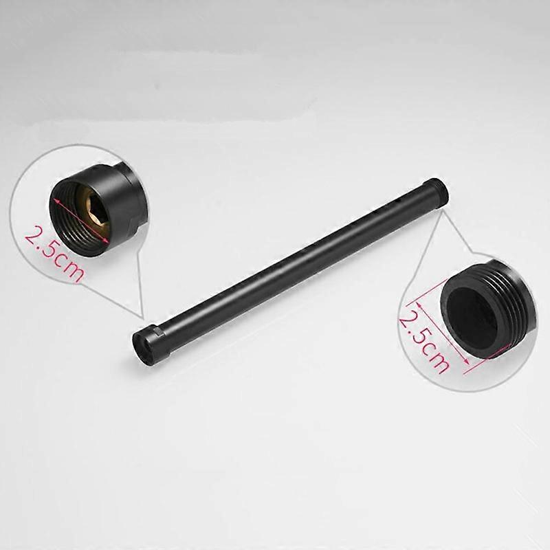 Black Shower Extend Pipe 30cm Length Shower Mixer Pipe Shower Pipes ...