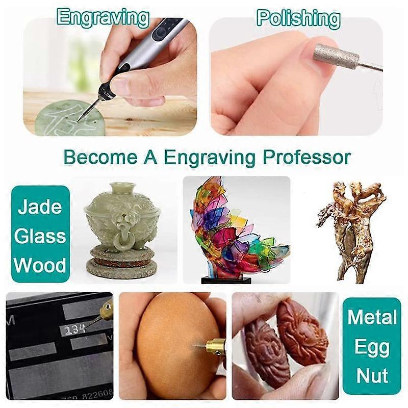 Engraving Machines Mini Electric Engraver Pen Cordless Tools Engraved ...
