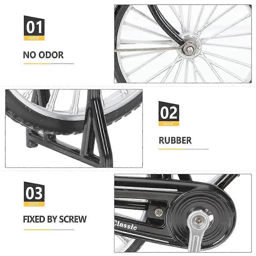 Alloy Vintage Bicycle Model Simulation Mini Scale Bike Model Kit With ...