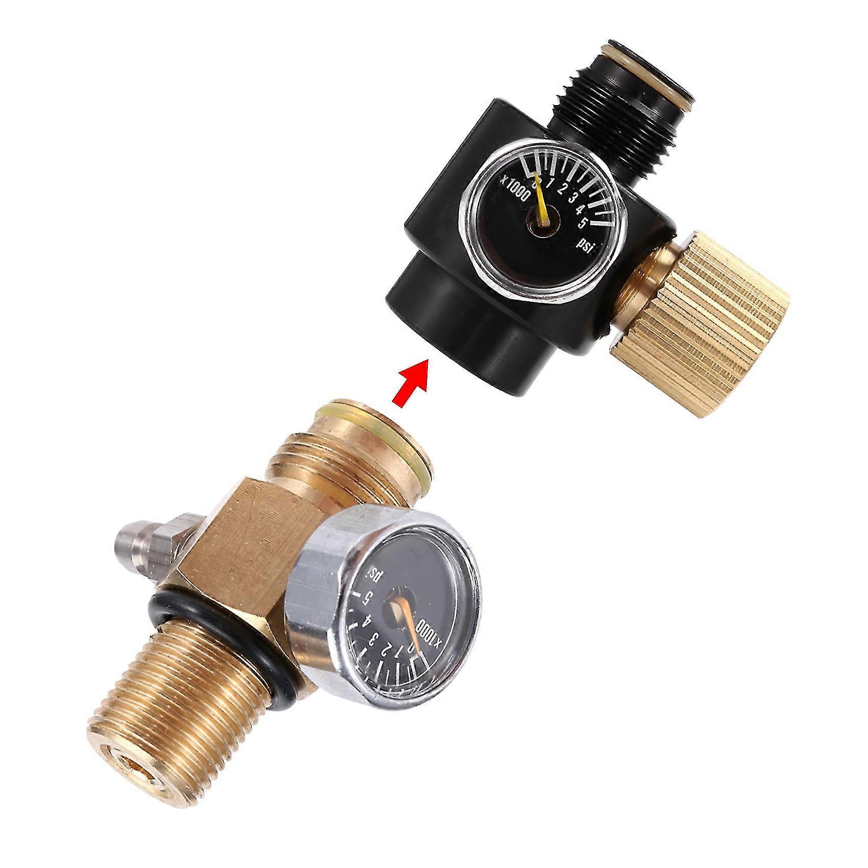 Pcp Air Tank Cylinder Regulator Adjustable Pressure 0-2800psi & Hpa ...