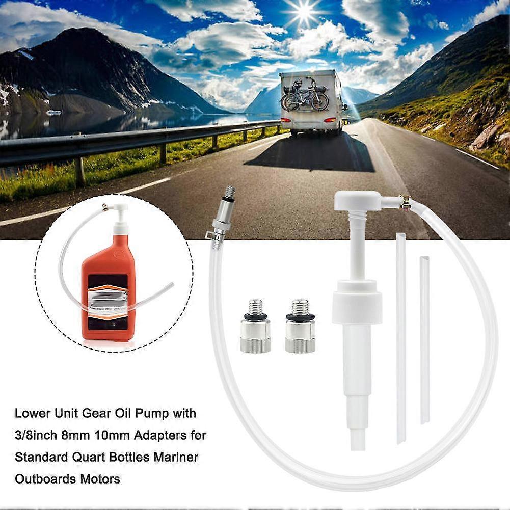 Lower Unit Gear Oil Pump for Standard Quart Bottles, Boat Outboard ...