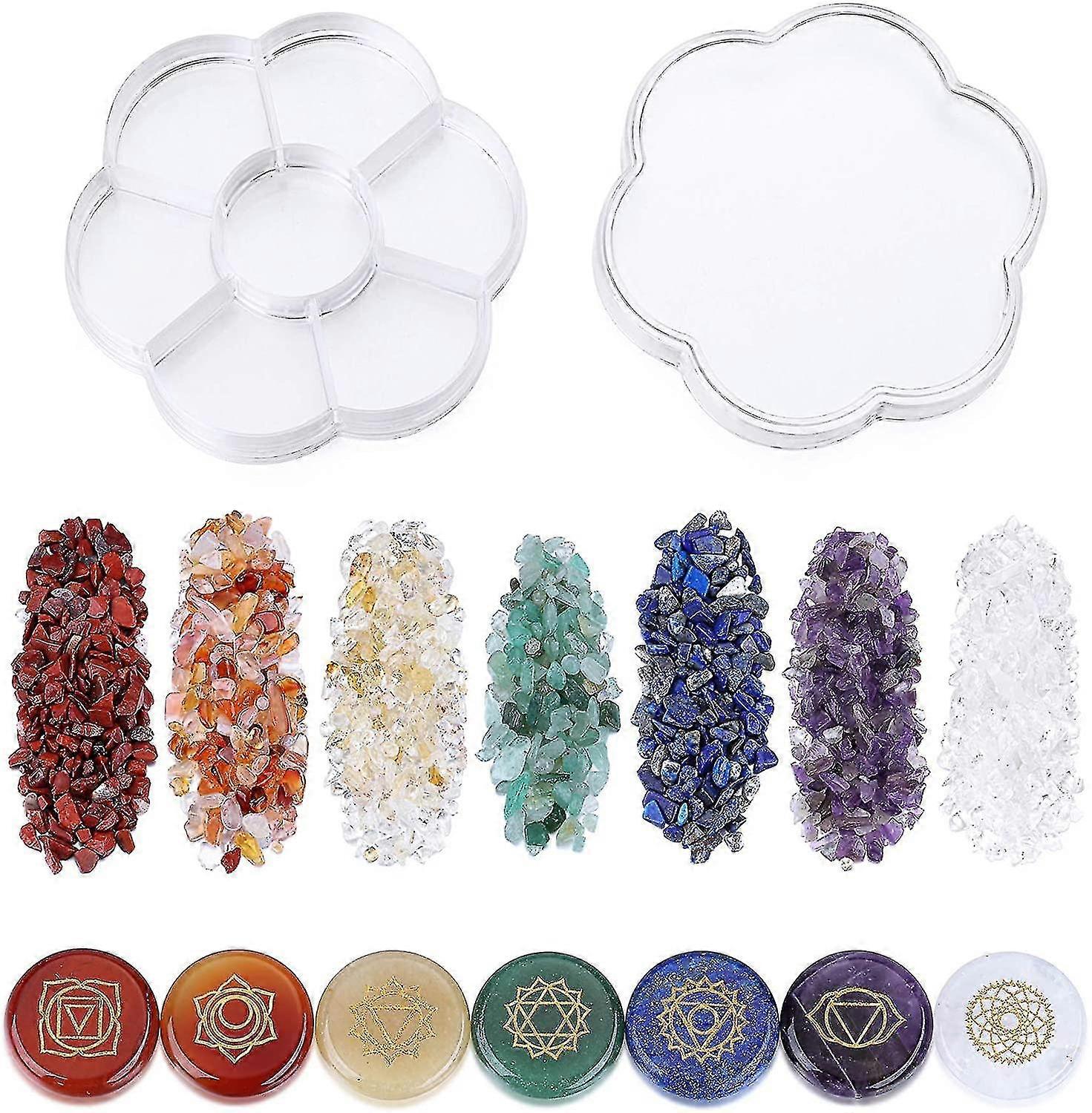7 Chakra Crystal Stones Natural Reiki Healing Crystals Gemstones With ...