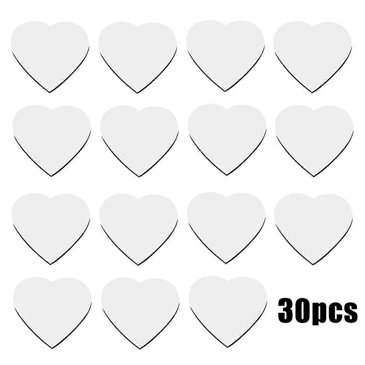 30Pcs Heart Shaped Sublimation Magnet Blanks Wedding Valentines Day ...