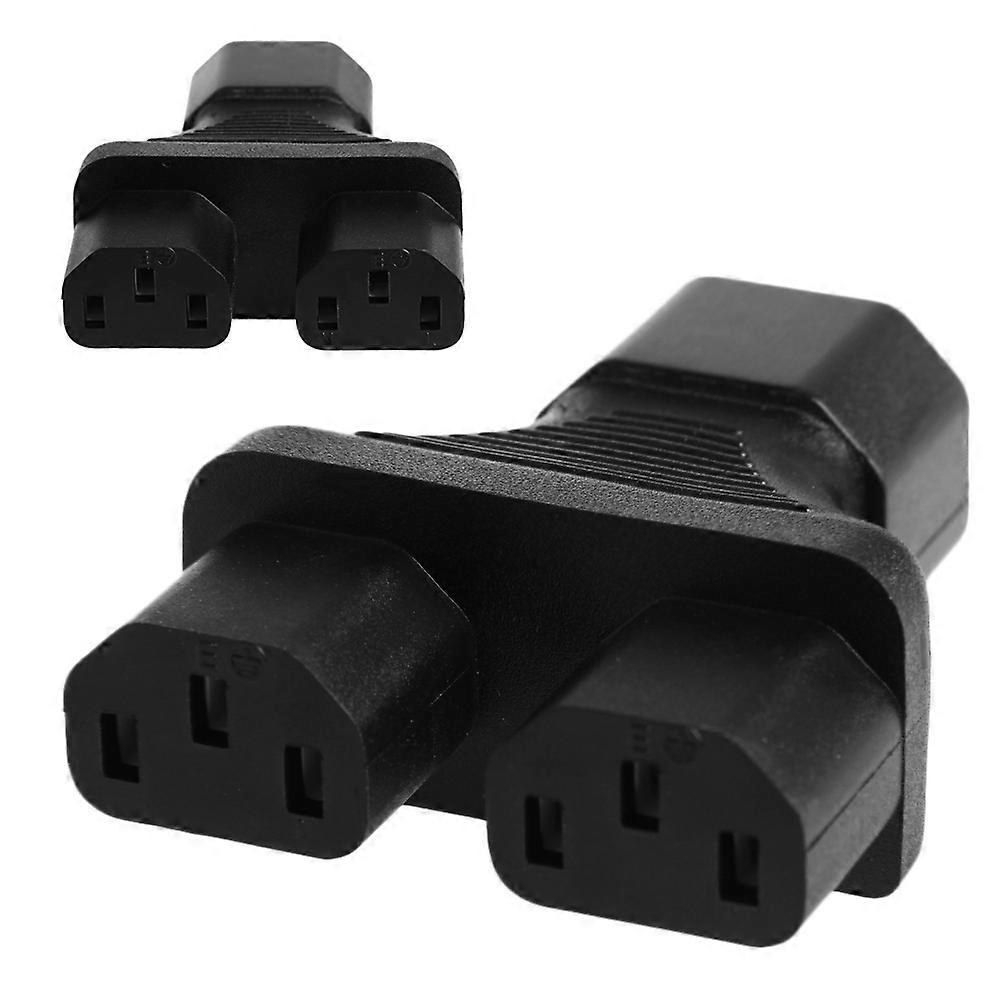 IEC 320 C14 Male To 2x C13 Female Y Splitter Cord Cable IEC Power ...