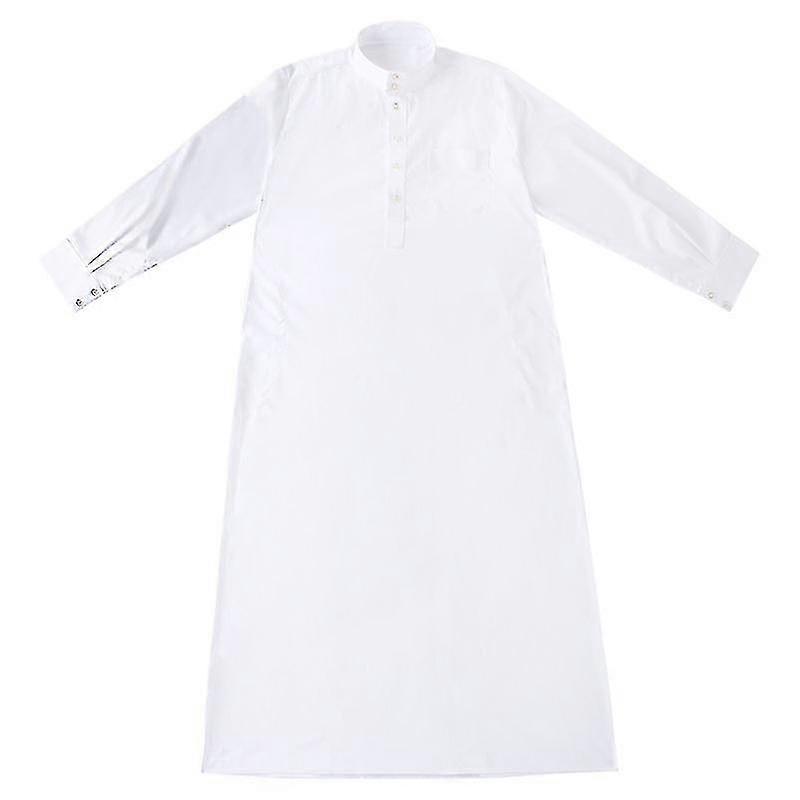 Men Muslim Islamic Long Robe Dishdasha Kaftan Dressing Evening Gown ...