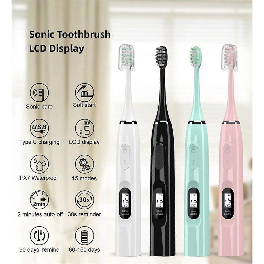 8 Heads Electric Toothbrush Screen Holder Adult Rechargeable 60 Days ...