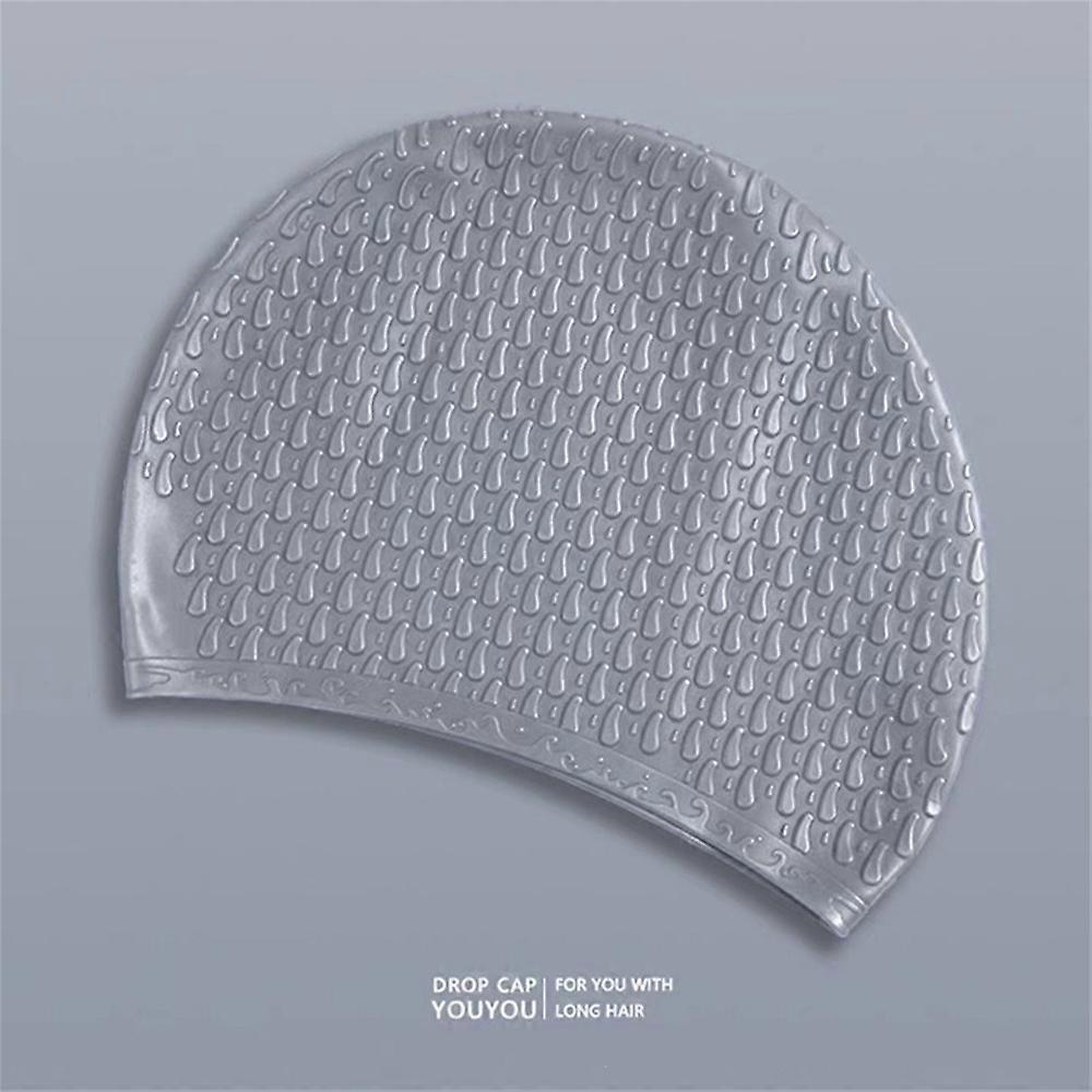 Sports Waterproof Swim Pool Cap Flexible Silicone Gel Ear Bathing ...