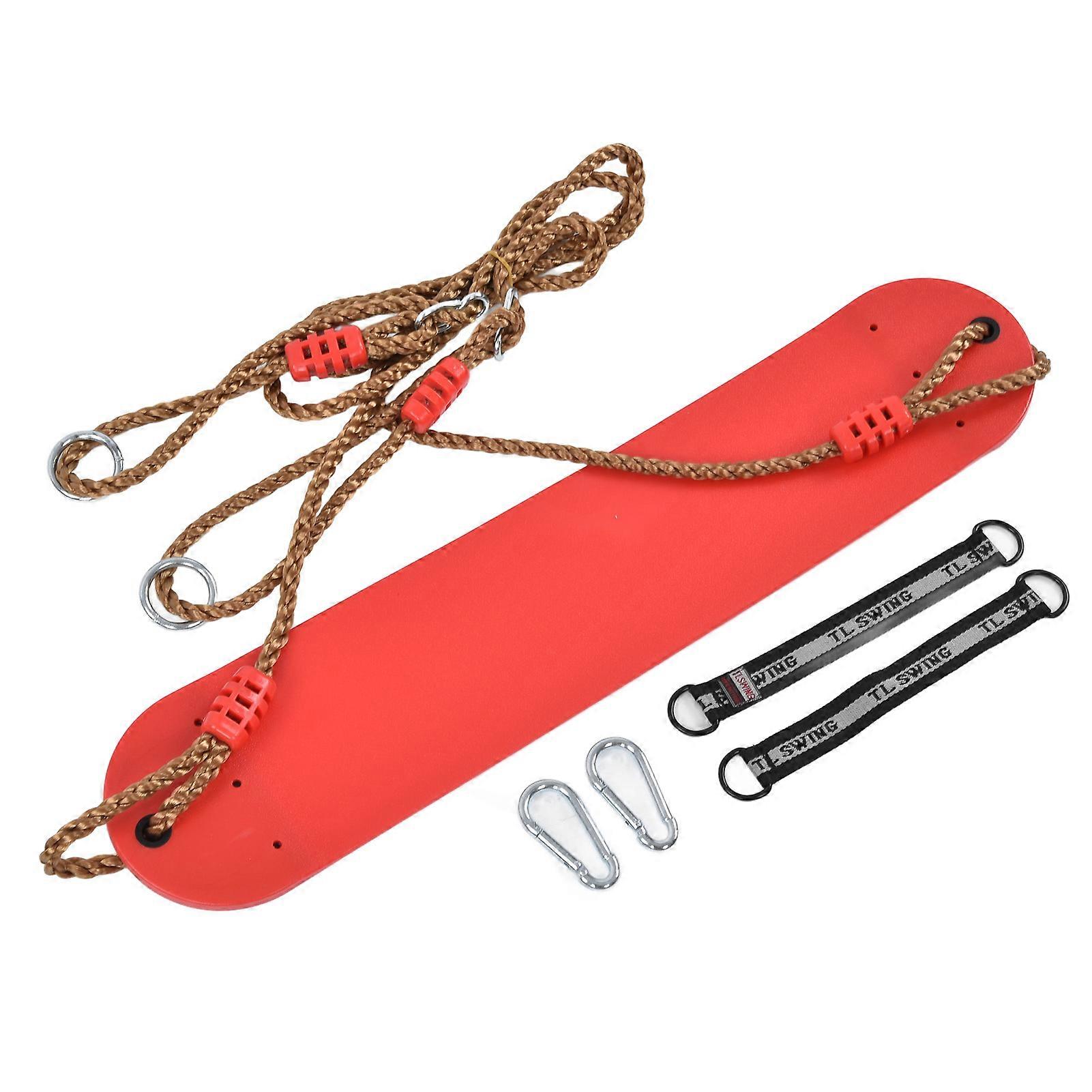 Swing Seatwith Rope EVA Soft Board Red Adjustable Rope Playground ...