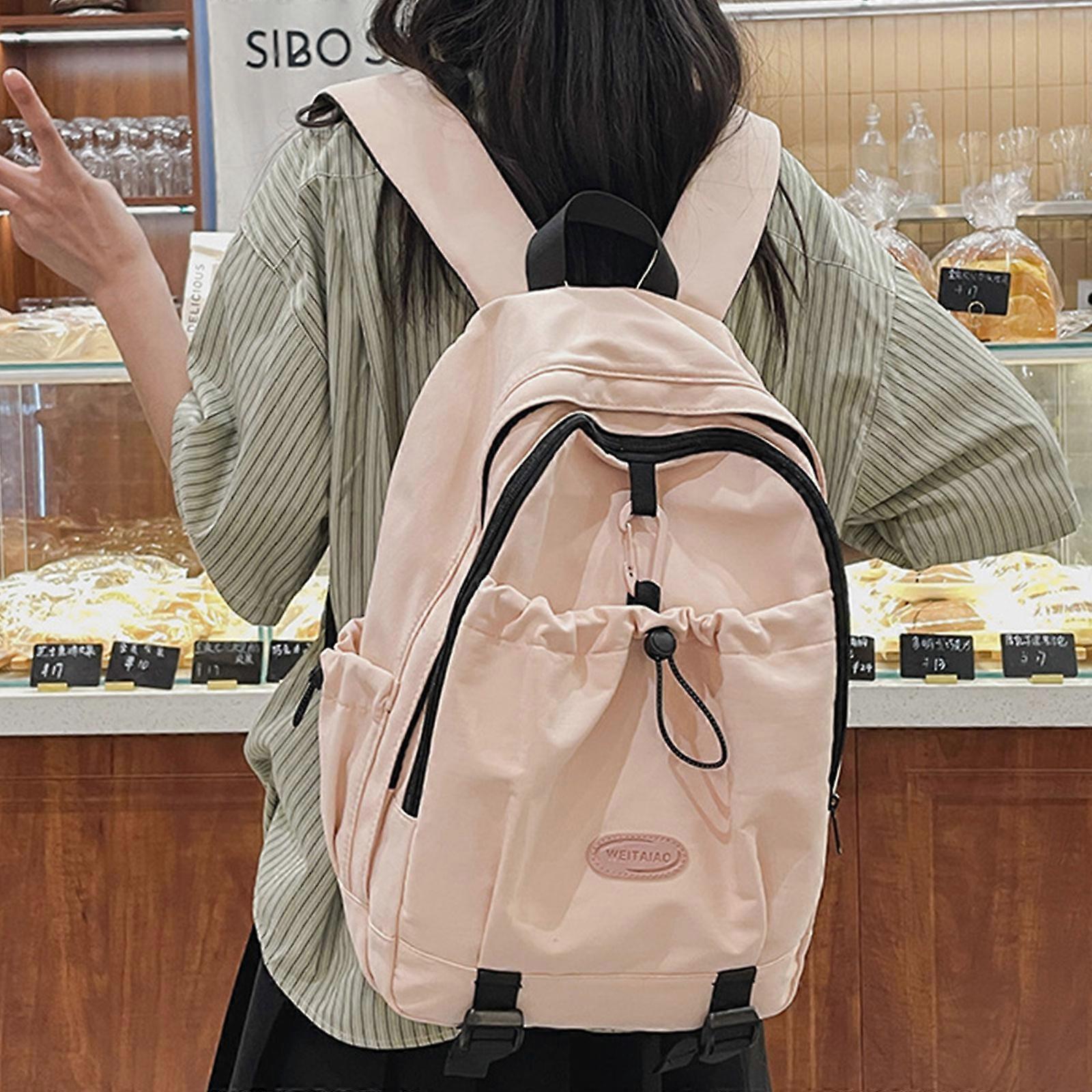 Multiple Pockets Nylon Daypack for School and Travel Large Capacity ...