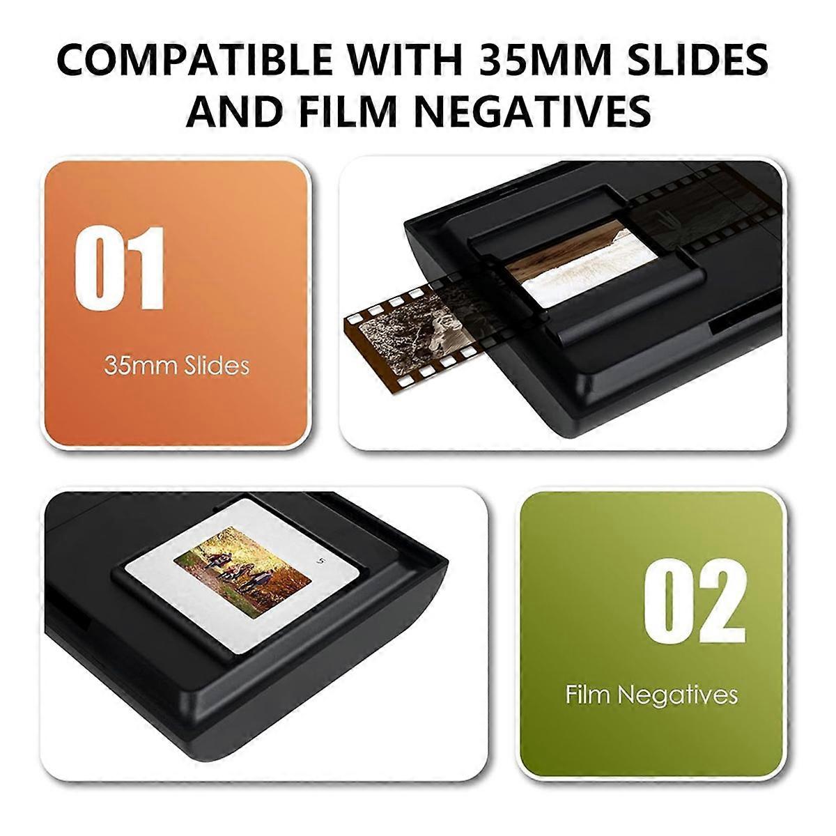 Mobile Film and Slide Scanner, 35mm Slide and Negative Scanner with LED Backlight for OldFilm to ...