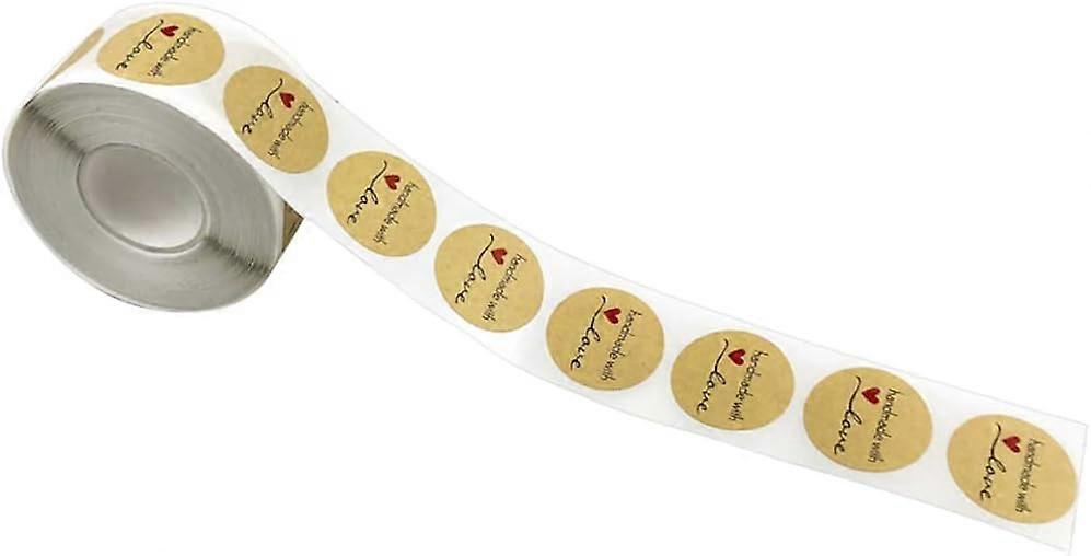 2 Rolls of Kraft Paper Stickers for Gift Labels, Stickers for Letter ...