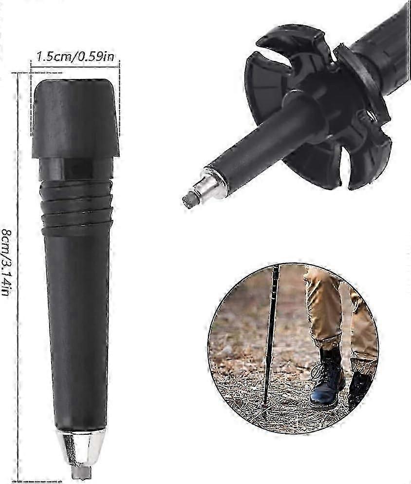 Alpenstock Tip,8 Pcs Trekking Pole Tip Portable Alpenstock Tip ...