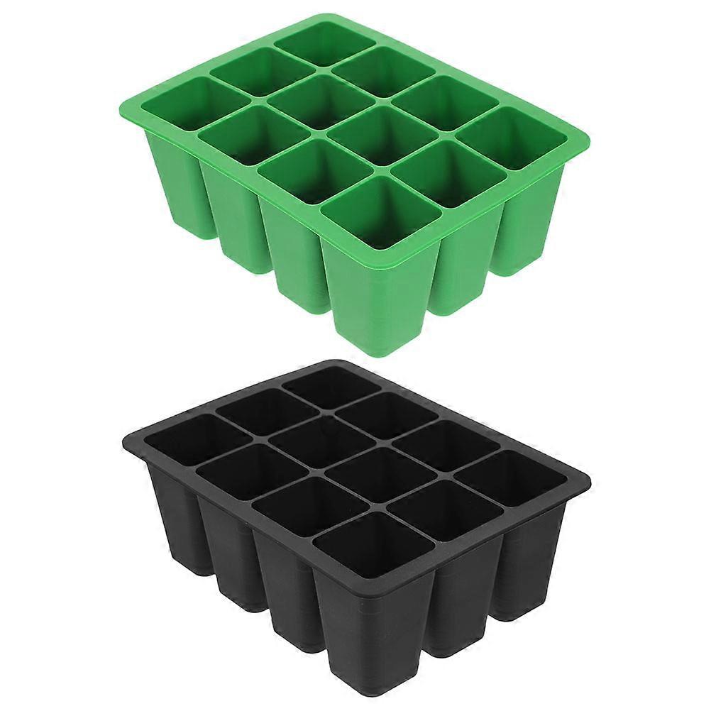 Reusable Silicone Plant Starter Tray 2PCS Durable & Flexible Growing ...