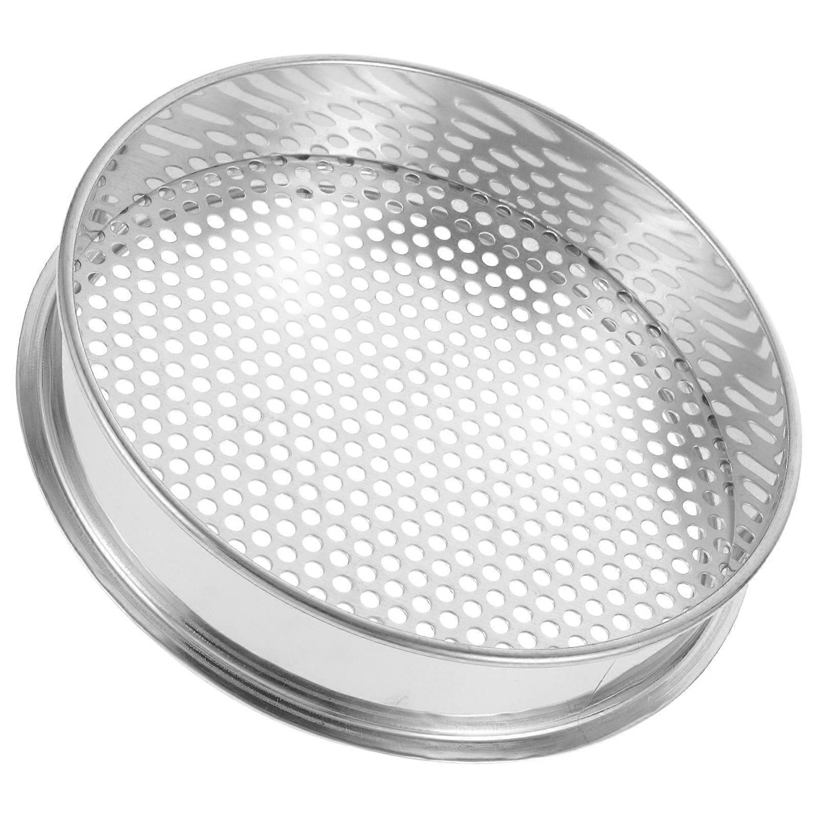 Stainless Steel Soil Sieve for Outdoor Use Round Mesh Sieve Stackable ...