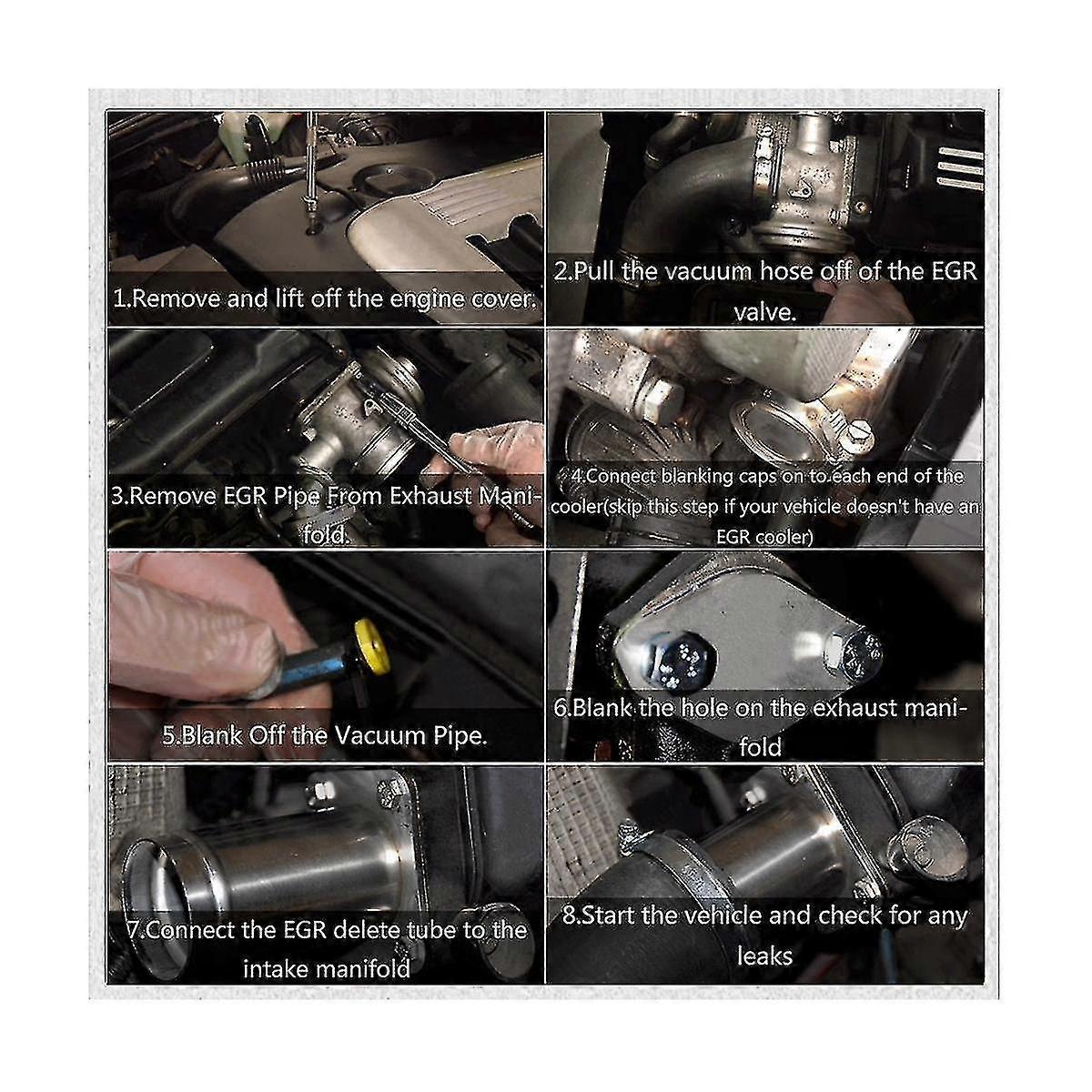 Aluminum Egr Delete Kit / Egr Removal Kit Blanking Bypass Compatibl ...