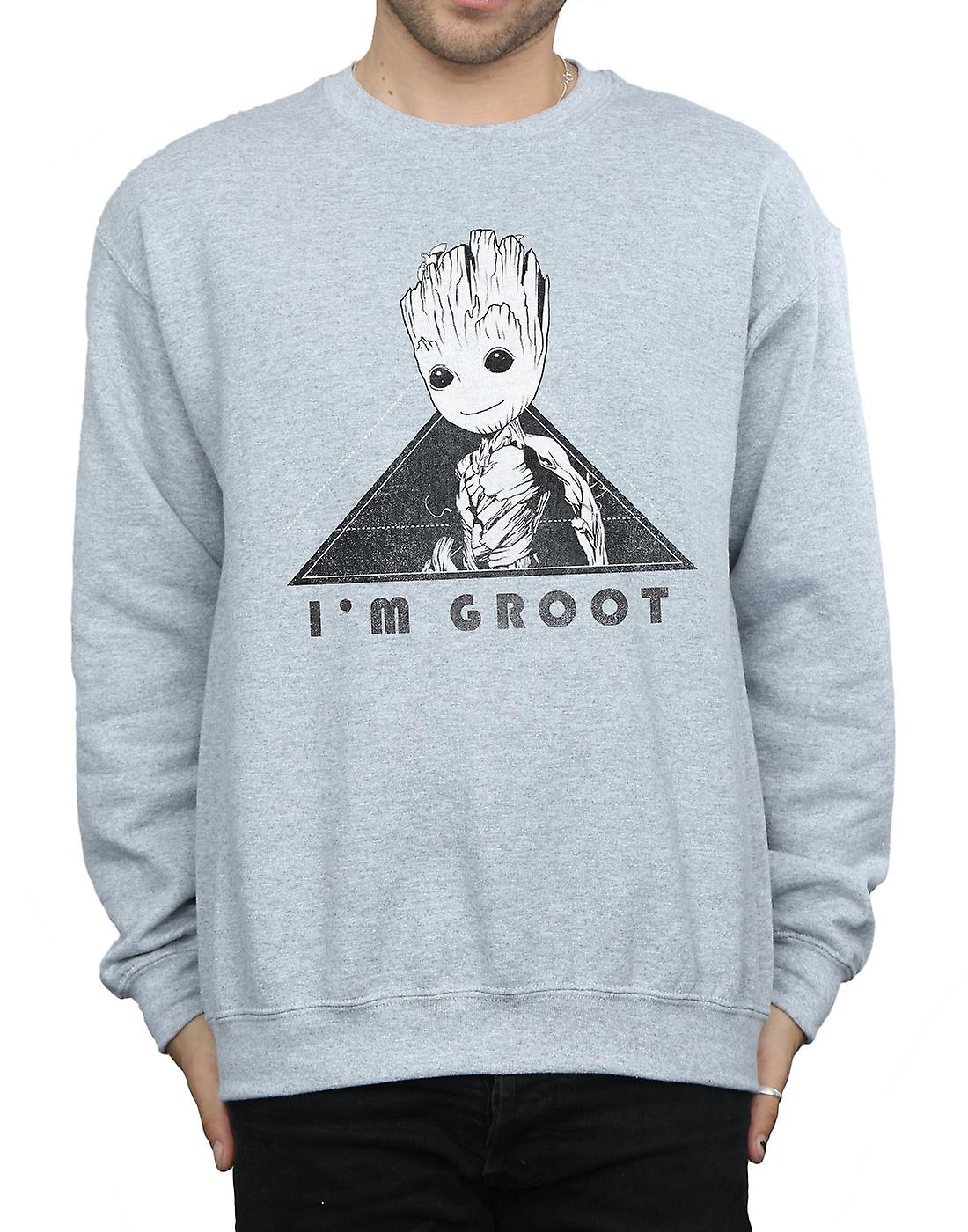 Marvel Men's Guardians Of The Galaxy Vol. 2 Groot Mono Triangle ...