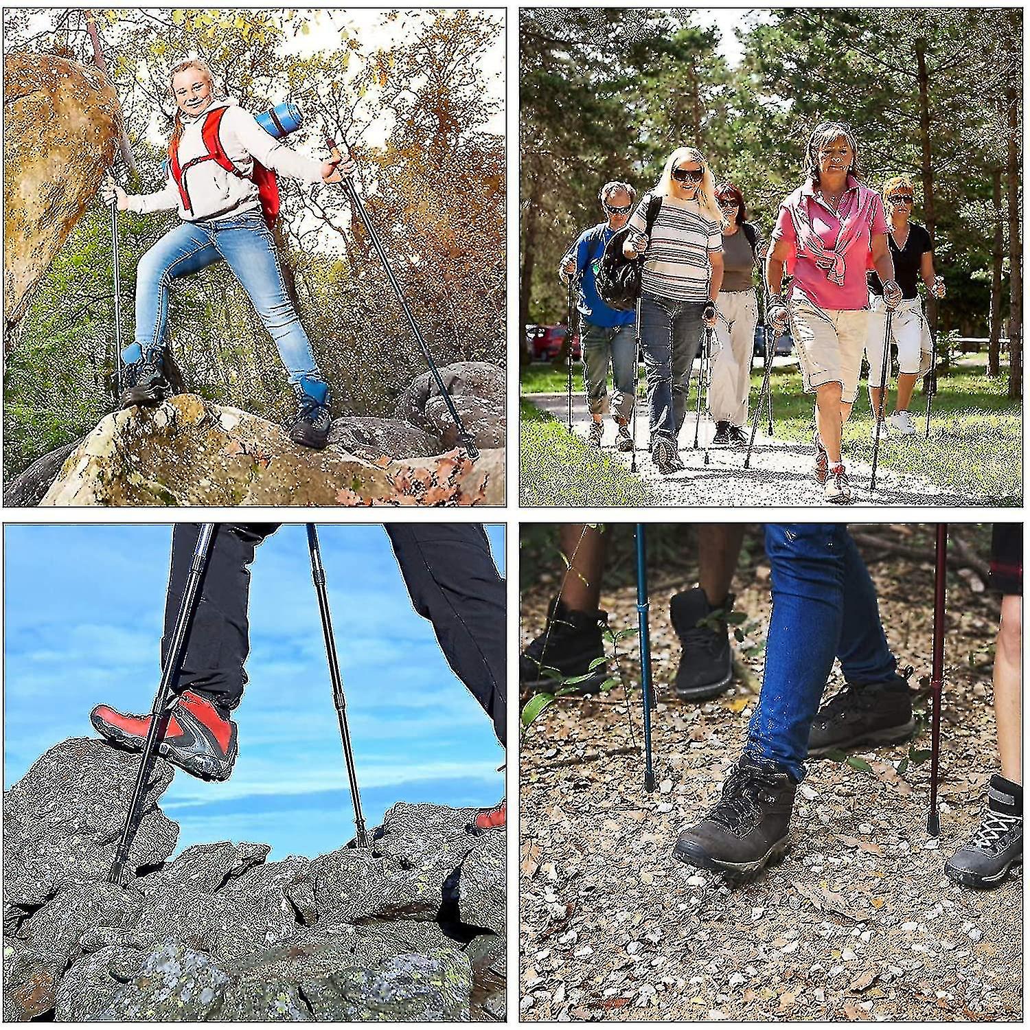 20 X Rubber Buffer Set Hiking Poles Rubber Buffer Nordic Walking Pads ...