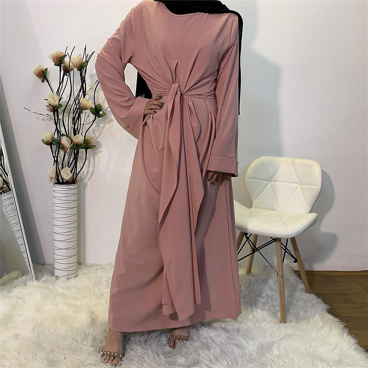 Muslim Long Dress Women Turkey Abaya Dubai Eid Hijab Robe Bing Swing Ramadan Islamic Clothing ...