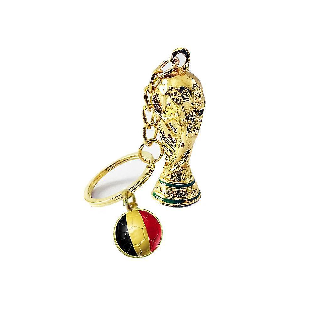 2022 Qatar World Cup Trophy Soccer National Flag Keychains Football ...