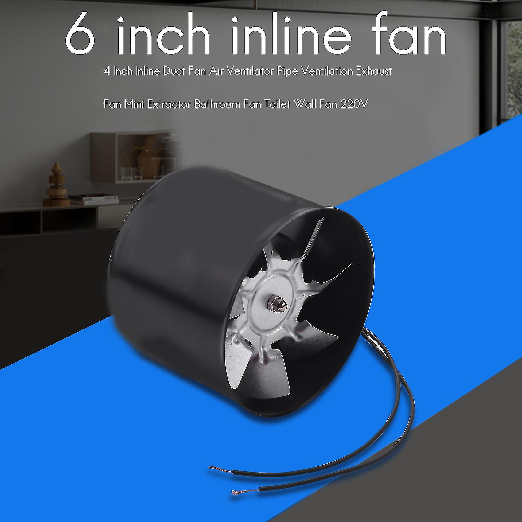 4 Inch Inline Duct Fan Air Ventilator Pipe Ventilation Mini Extractor ...