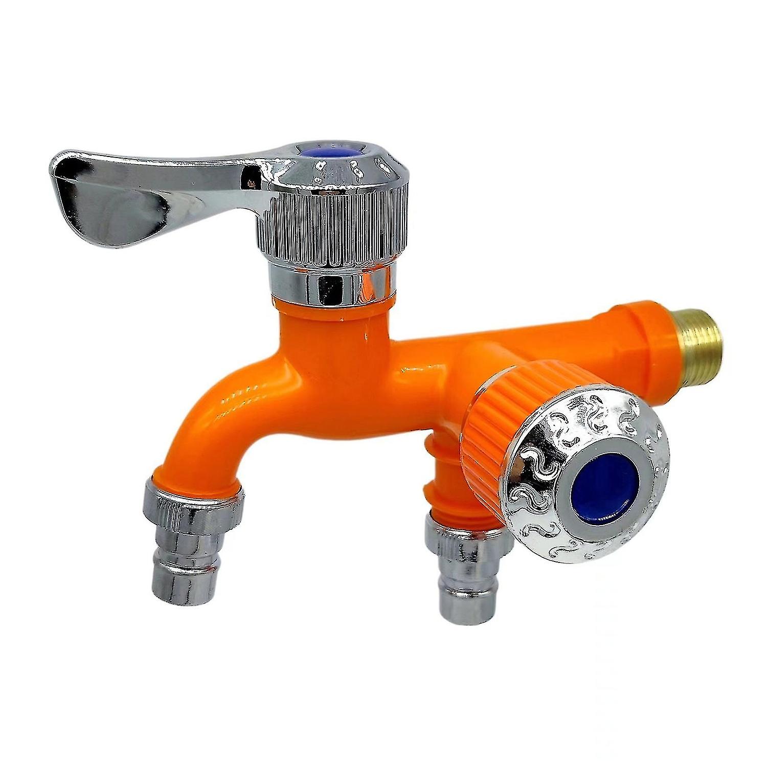 Washing Machine Bibcocks One-in-two-out Garden Faucets Mounted Double ...