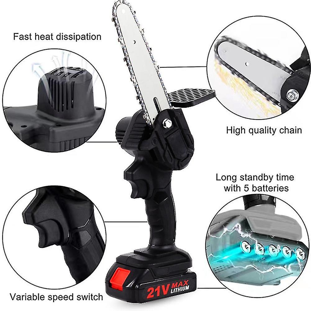 4 tums handhållen minisåg elektrisk sladdlös beskärning hem ...