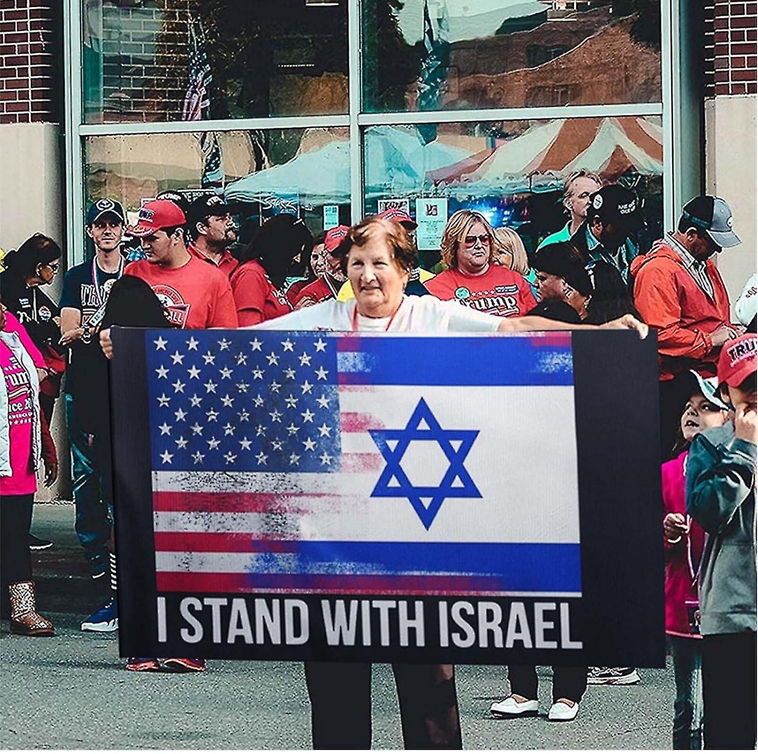 Israel Flag We Stand With Israel Garden Flag I Stand With Israel Flag ...