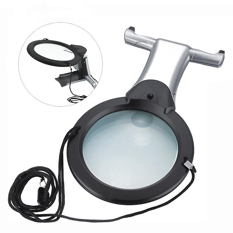 Magnifying Glass 5X Large With Light Led Lamp Giant Magnifier Reading ...