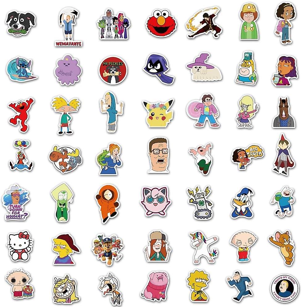 50pcs Cool Stickers Pack,trendy Brand Waterproof Stickers, Vinyl ...