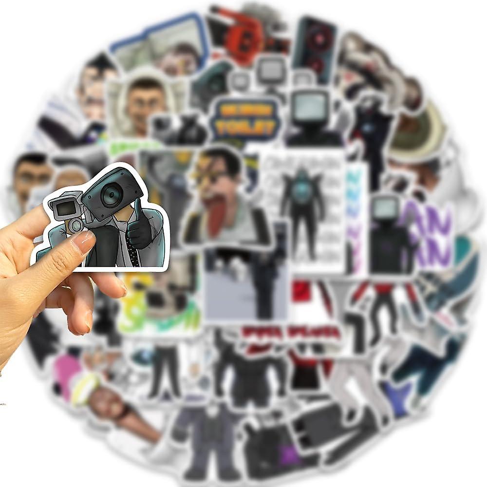Skibidi Toilet Stickers 50pcs Toilet Titan Tv Man Speakerman Bosses ...