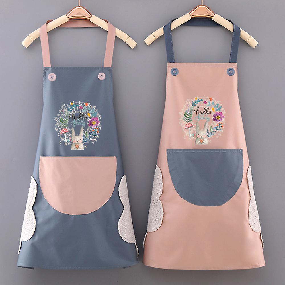 Cartoon Waterproof Apron with Pocket Breathable Reusable Practical ...