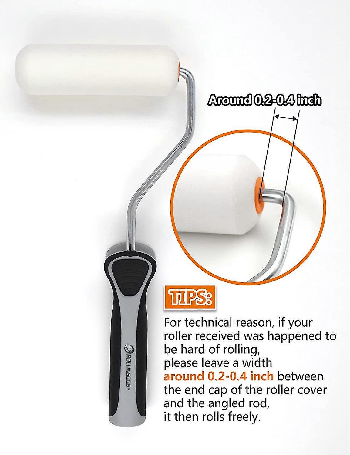 10 Pack High Density Foam Paint Roller Sleeves for Glossy Coating on ...