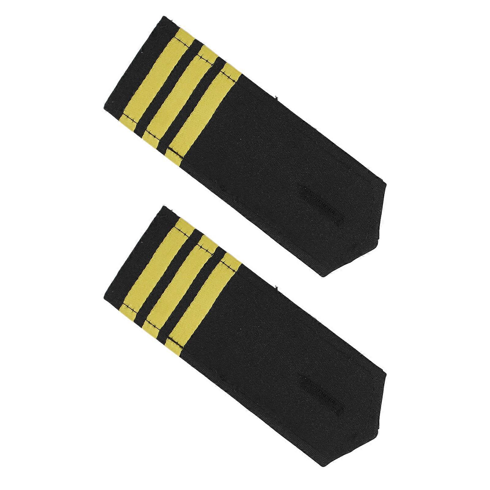 1 Pair Clothing Decor Epaulettes Professional Pilots Uniform Epaulets ...