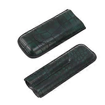 2 Finger Cigar Case Waterproof Portable Artificial Leather Cigar Case ...