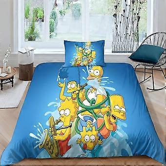 The_Simpsons - Bedding Set Pieces - Duvet Cover with Animation Theme ...