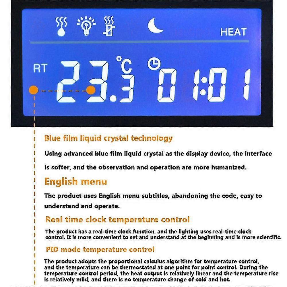 Temperature controller dtc-120 digital thermostat for aquarium fish ...