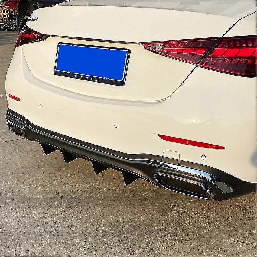 Rear Bumper Spoiler Rear Blade Wind Rear Lip Modification For Mercedes ...