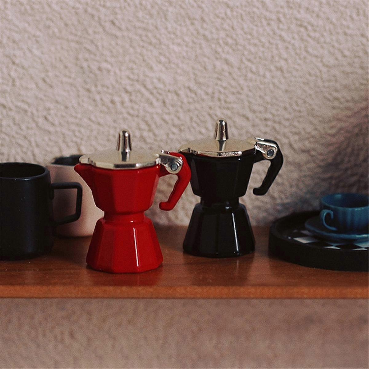 Miniature Scene Toy Simulation Mini Coffee Pot Doll House Coffee ...