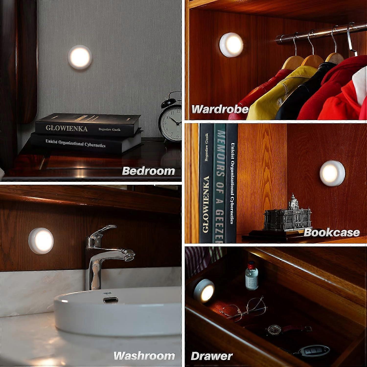 Motion Sensor Lights Indoor,Battery Powered LED Light for Under Cabinet ...