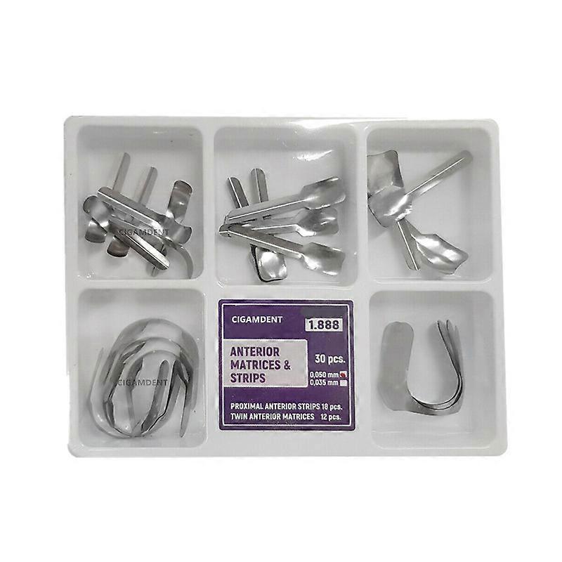 1Box Twin Anterior Matrices Dental Matrix Bands Sectional Contoured ...