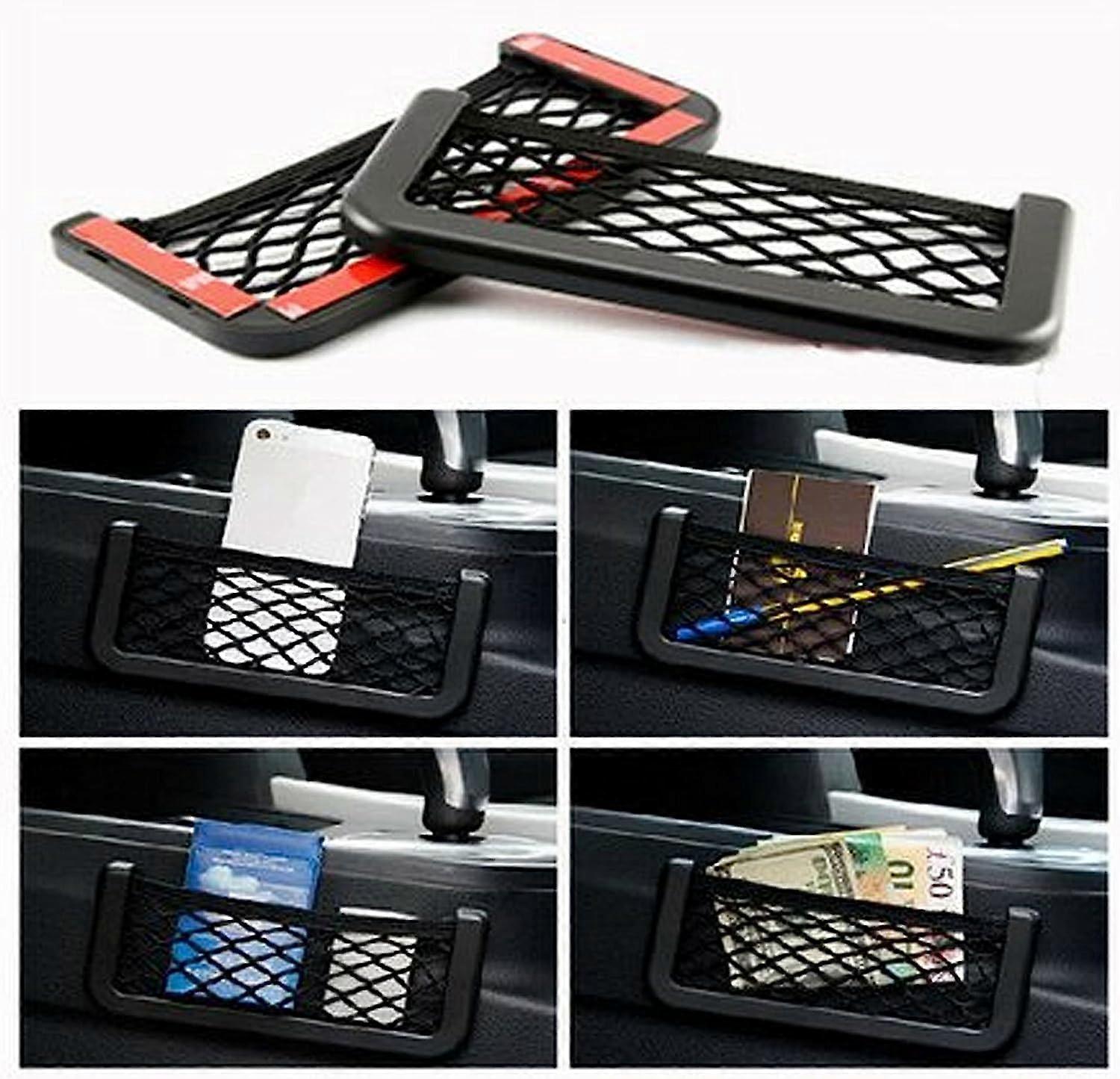2Pcs Car Net Pocket Car Storage Mesh Bag Car Storage Net Small Car ...