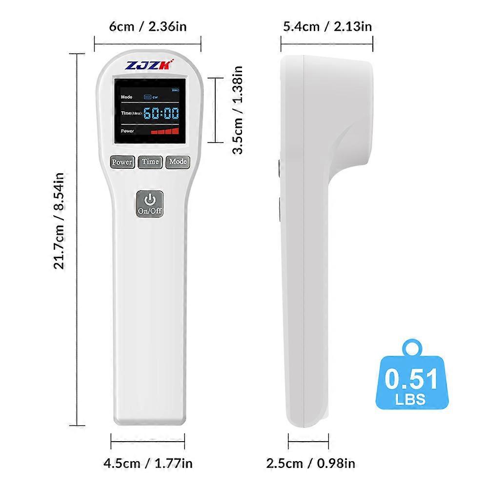 ZJZK Cure Laser Therapy Devices 20 Diodes Handheld Physiotherapy Devices 650nm 808nm for Knee ...