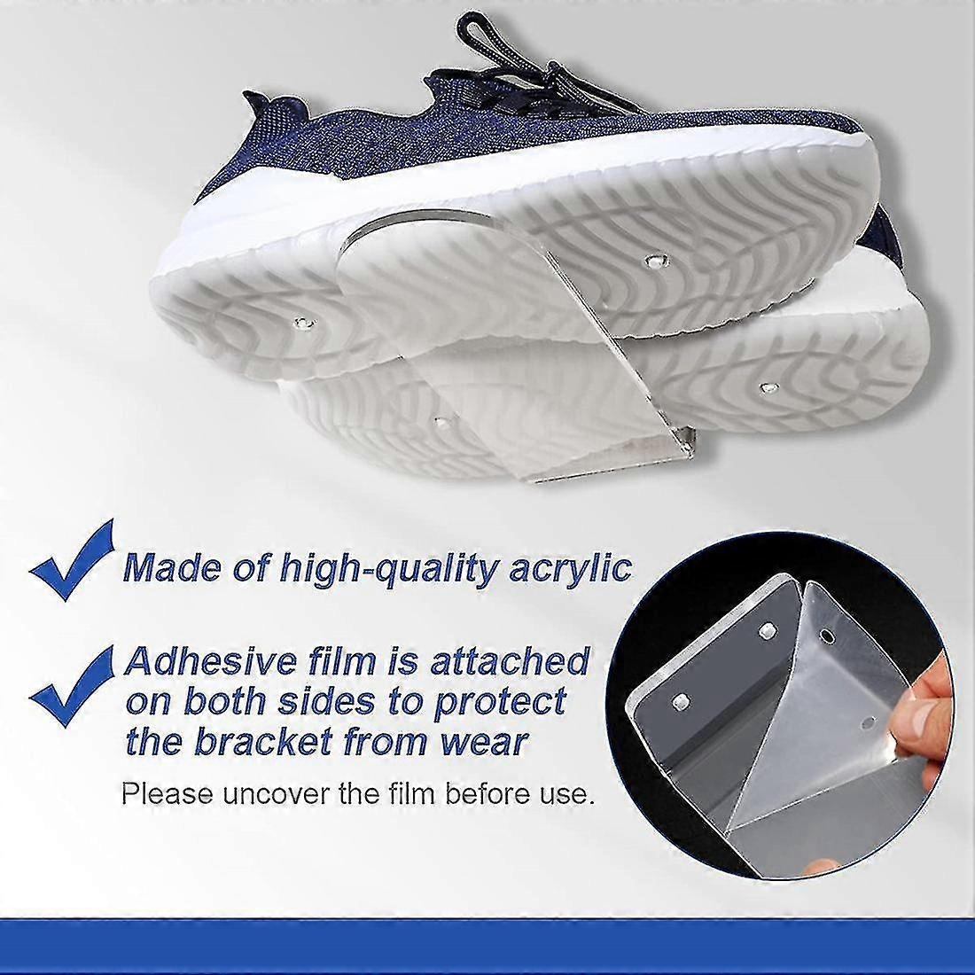 Floating Shoe Display Rack-6 Shoe Rack Wall Sneaker Floating Display ...