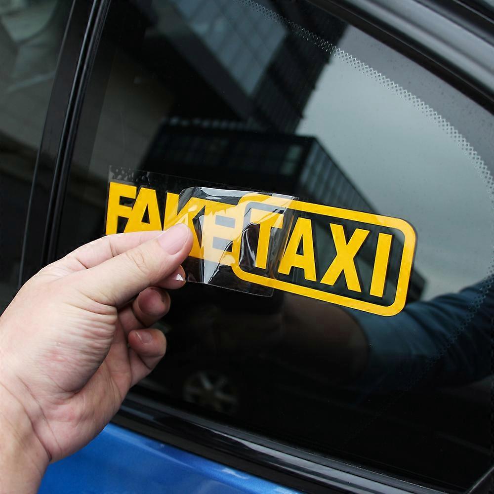 FAKE TAXI Car Sticker Funny Window Vinyl Decals for Renault Megane 2 3 ...