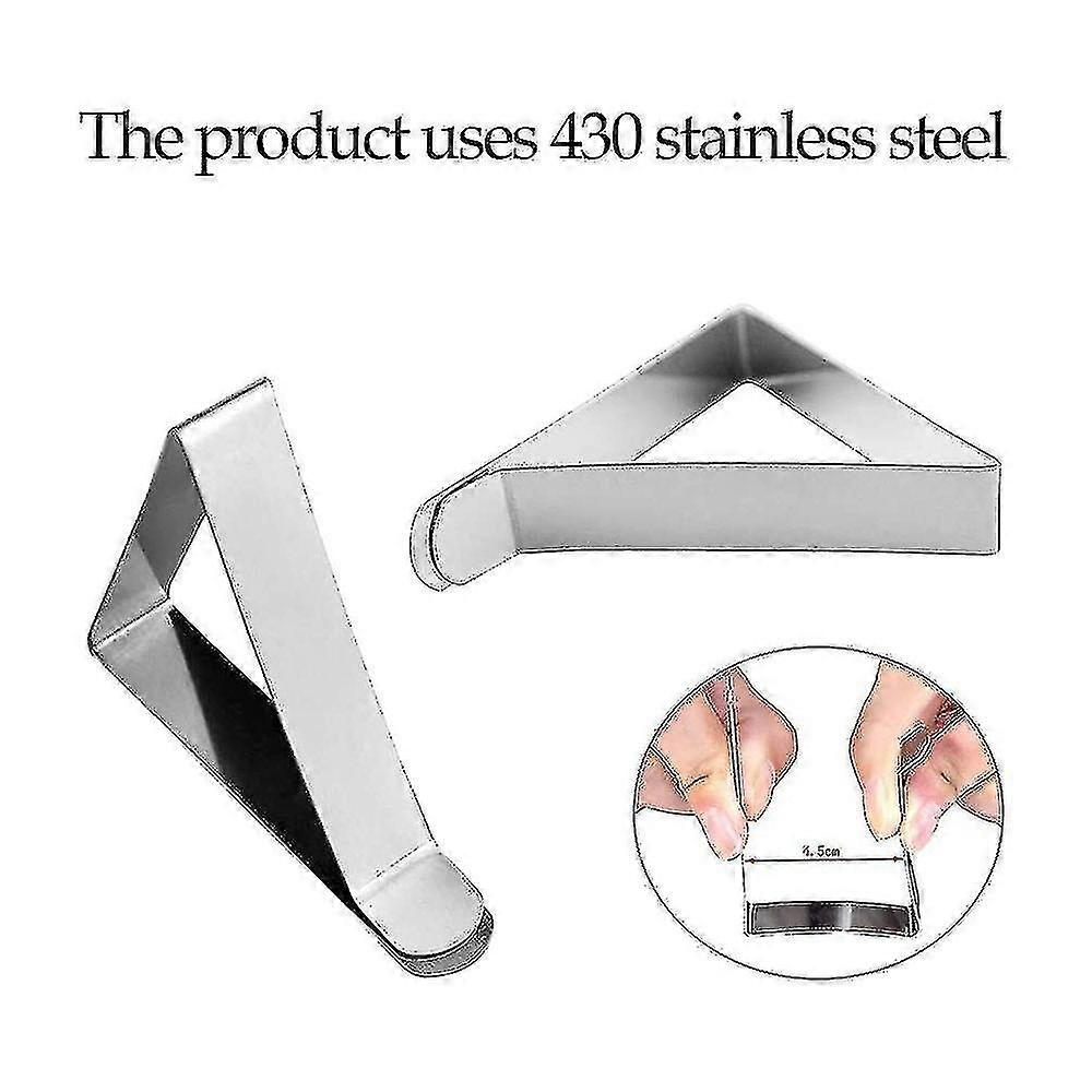 12 Pcs Stainless Steel Tablecloth ,non-slip Adjustable Table Cover ...