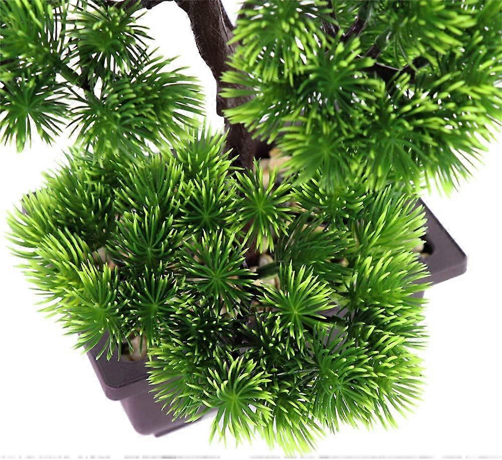 Artificial Bonsai Tree Fake Plant Decoration Potted Artificial Home Plants Japanese Pine Bonsai ...
