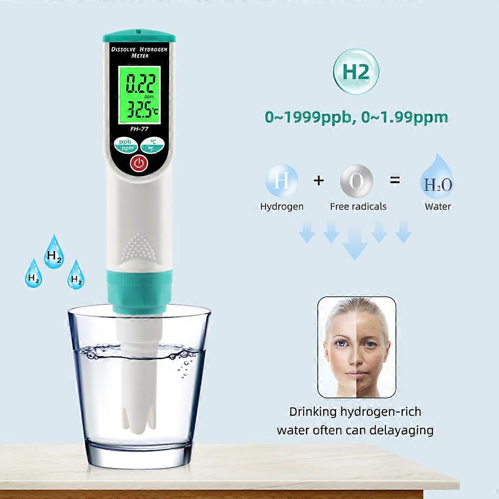 Portable Dissolved Hydrogen H2 Meter Digital Orp Tester for Driking ...