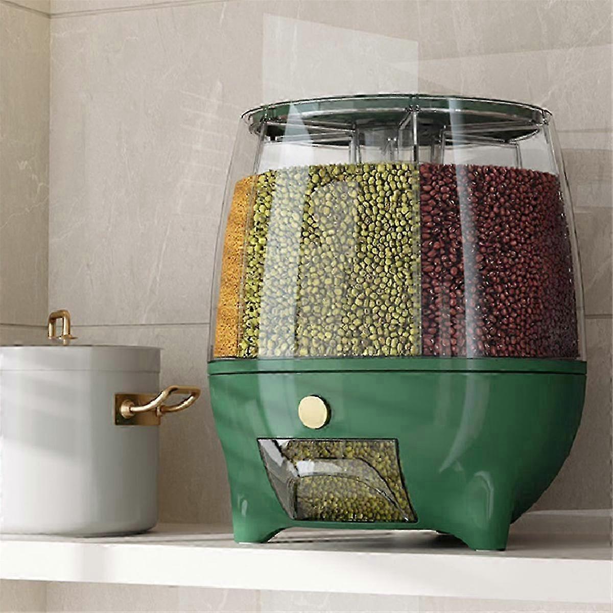 360 Rotating Food Dispenser Measurements Bucket Cereal Dispenser For ...