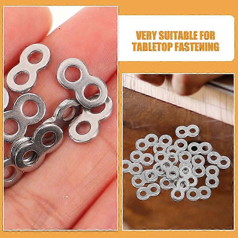 25pcs Tabletop Fasteners 8 Figure Fasteners Stainless Steel Table Top ...